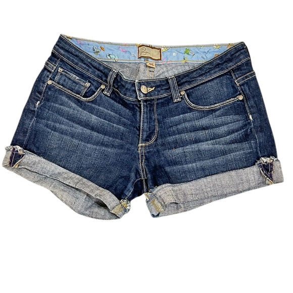 PAIGE | Shorts | Paige Whiskered Cuffed Mid Tone Jean Jimmy Jimmy Short ...
